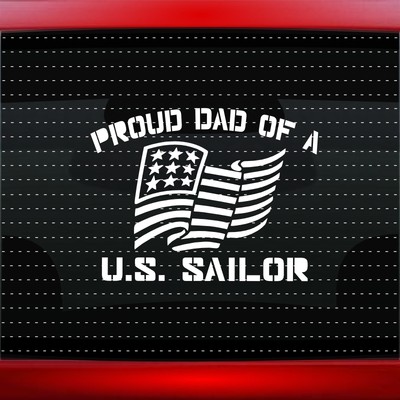 Proud Navy Dad #1 Car Decal Window Vinyl Sticker Military Sailor Seal ...