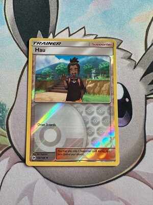 Hau 120/149 UC Reverse Holo Pokemon TCG Card Sun & Moon NM | eBay