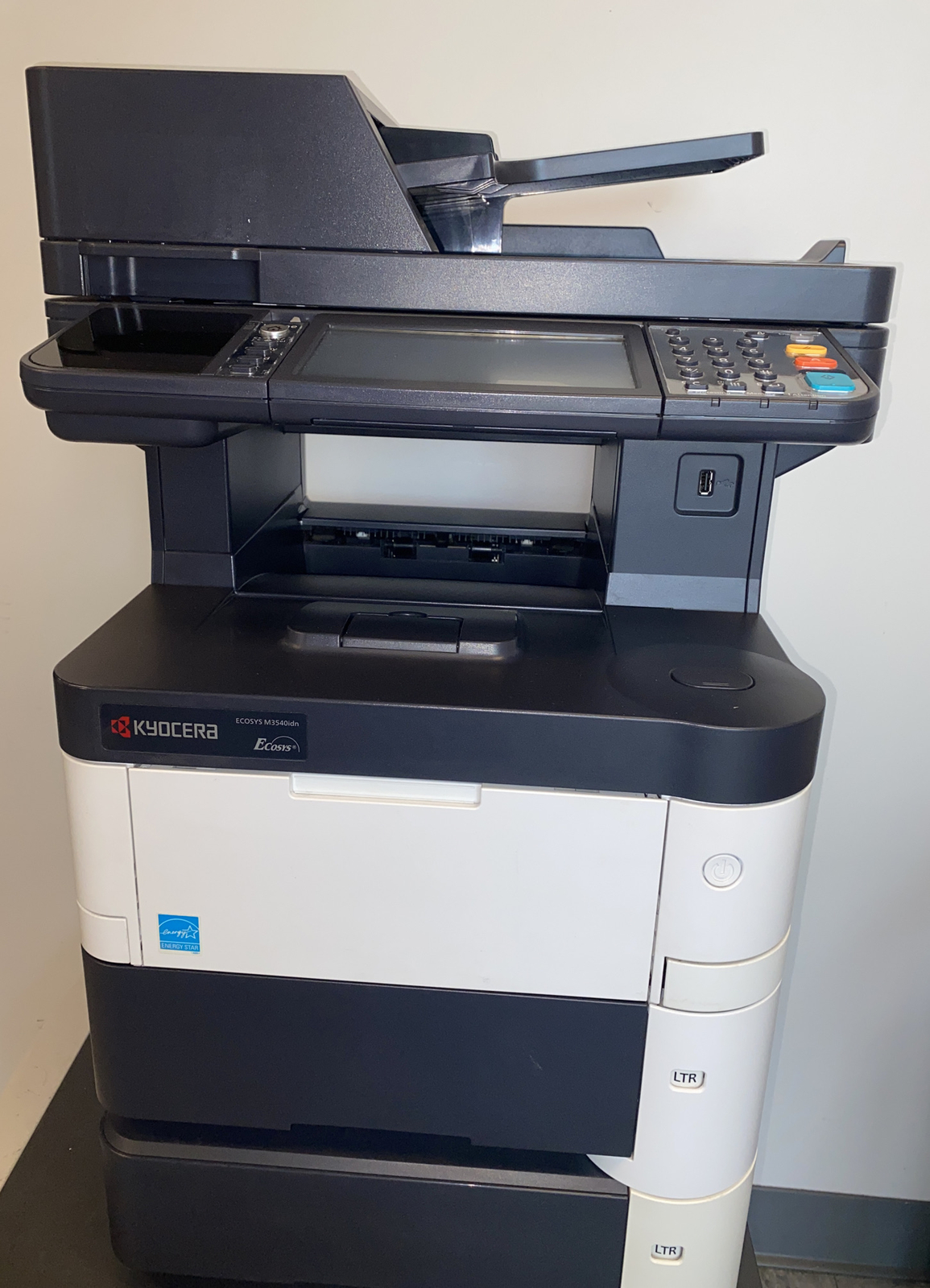 Kyocera ECOSYS M3540idn Mono MFP Laser printer Copy Scan Dual TRAY 10K ...