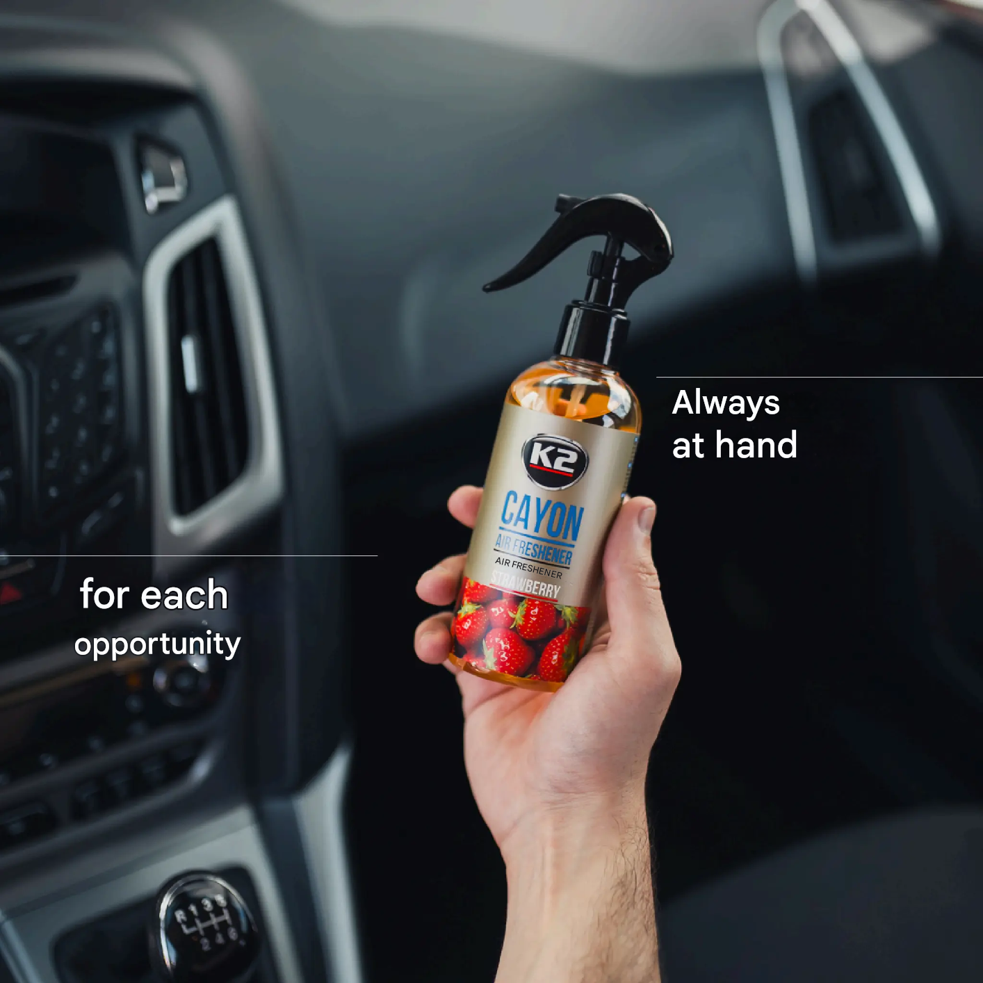 K2 DEOCAR HONEY APPLE Car Air Freshener Spray Valet Interior Home ...