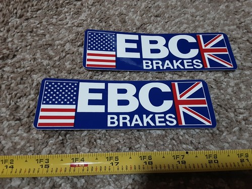 Lot of 2 EBC Disc Brakes Racing Decals Stickers Street Outlaw Nascar ...