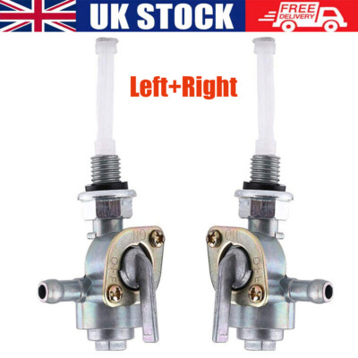 2PCS Left Right Motorcycle Atv Valve Tap Petcock Generator Gas Tank ...
