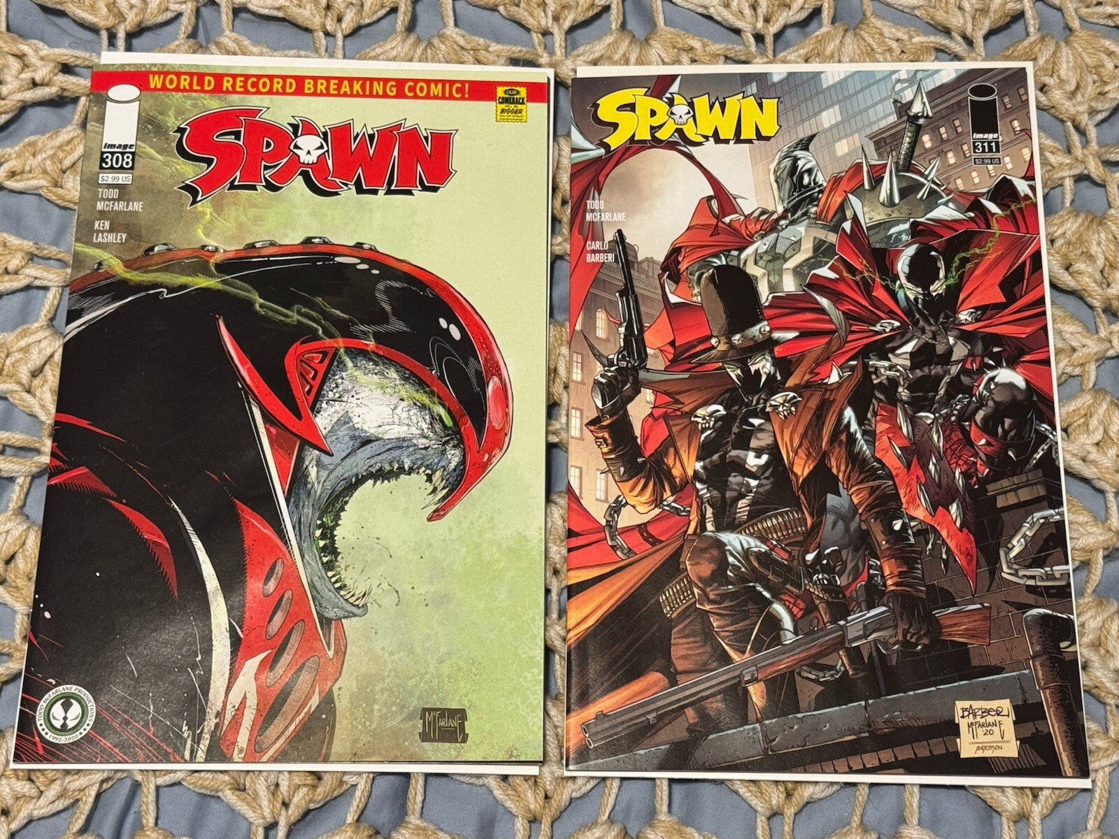 Spawn #308 311 Todd McFarlane Covers Image Comics 2020 Gunslinger VF/NM | eBay
