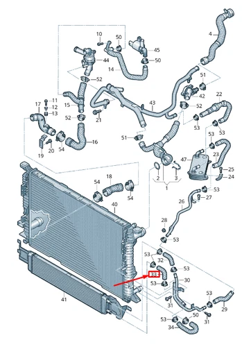 AUDI RSQ3 8U ENGINE COOLANT HOSE 8U0121096 | eBay