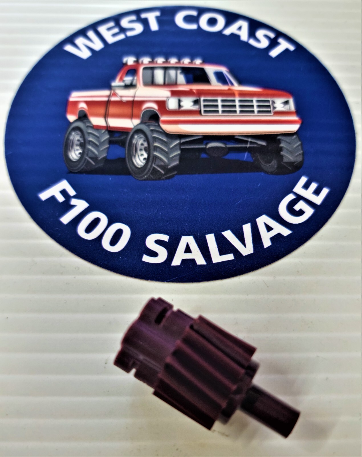 FORD F100 SPEEDO GEAR 16 TOOTH MAROON NEW 67-92 F150 F250 F350 BRONCO ...