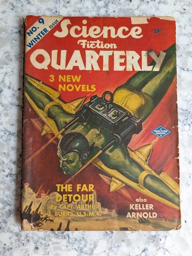 Science Fiction Quarterly No 9 Winter 1942 Vintage Pulp Magazine Arthur ...