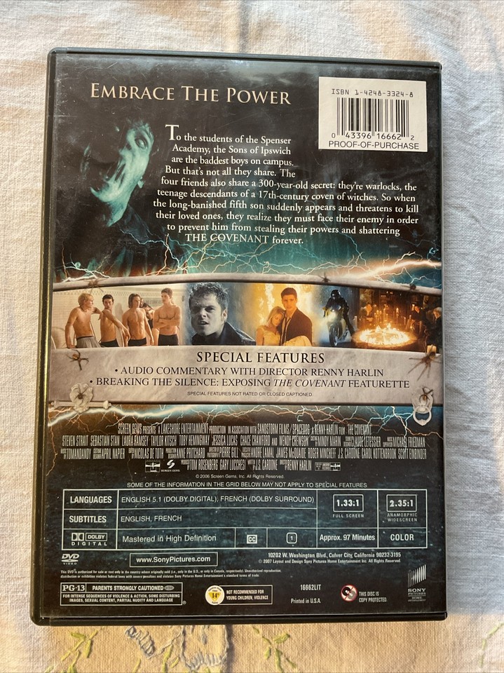 The Covenant (DVD, 2007, Widescreen and Full Frame Editions) | eBay