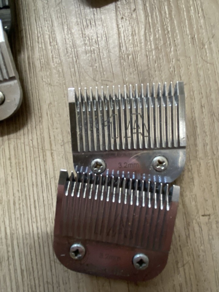 Oster Andis Clipper Blade Lot Excel 2 Speed Attachment Blades Used ...
