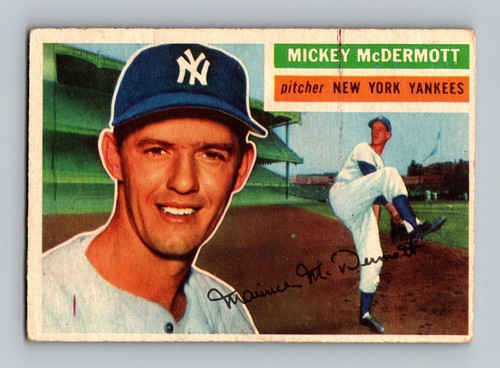1956 Topps #340 Mickey McDermott GD-VG Vintage Baseball Card | eBay
