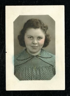 Vintage Photo Colorized Hand Tint PRETTY FLAPPER GIRL in BLUE DRESS | eBay