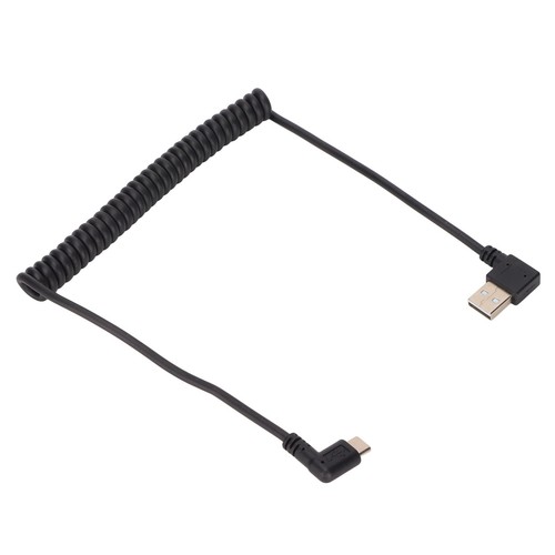 Type C To USB2.0 Spring Coiled Cable Spiral Flexible 480Mbps USB ...