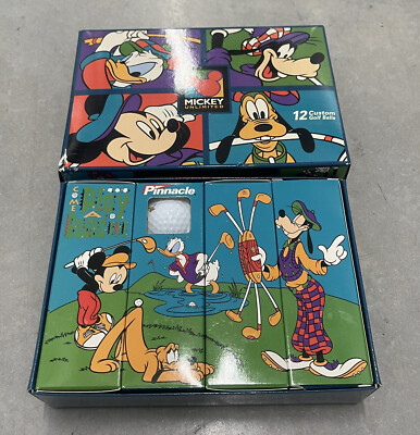 Vintage Pinnacle Disney Golf Character Balls Dozen 12 Unsealed Box NOS ...