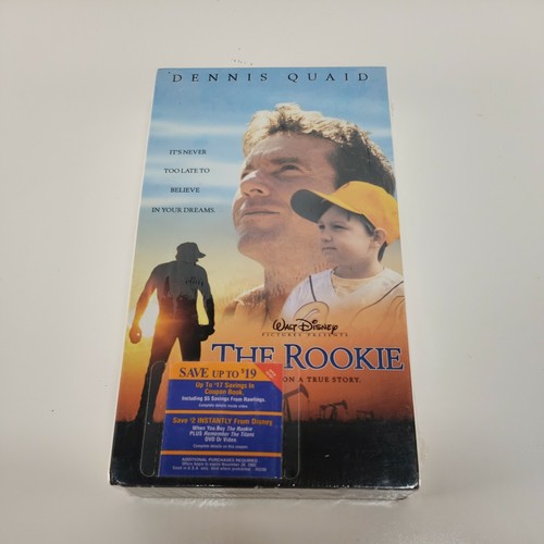 The Rookie VHS 2002 Dennis Quaid Walt Disney Brand New Sealed With ...