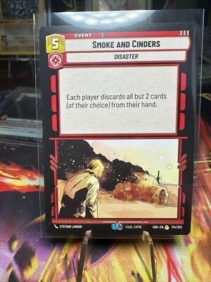 Smoke and Cinders RARE 174 Star Wars Unlimited: Spark of Rebellion NM ...