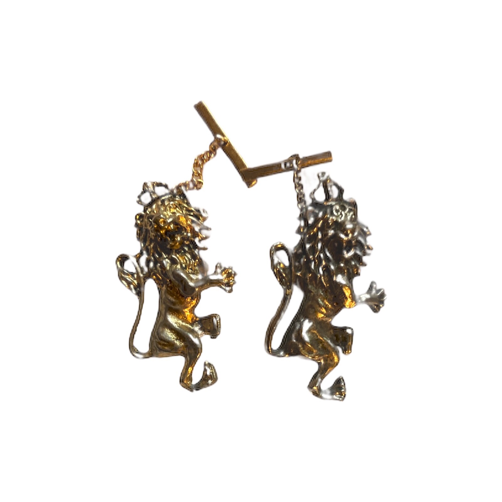 Two RARE Antique Scottish Rampant Lion, Crowned, High… - Gem