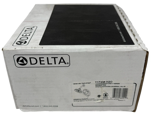 Delta Lahara Chrome 1-Handle Shower Faucet Trim Kit with Single ...