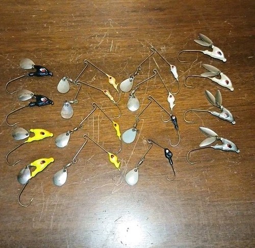 Mixed Lot Of 16 Hand Painted Crappie Jig Head Spins And Spinnerbait ...