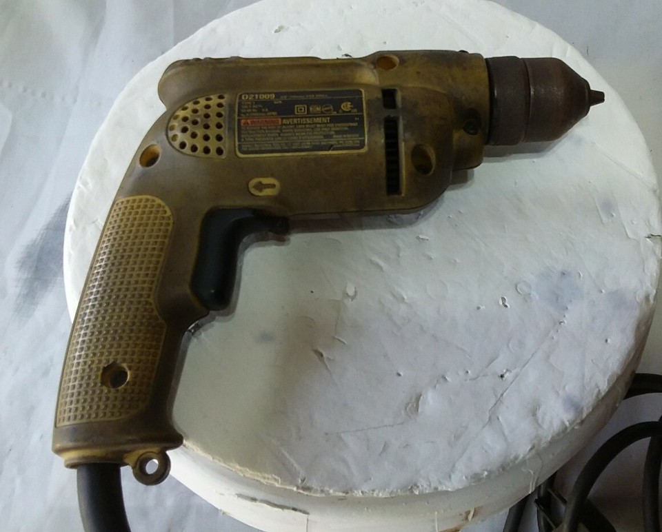 Dewalt D21009 Corded 3/8" Electric Drill Keyless Chuck Good Running VSR ...