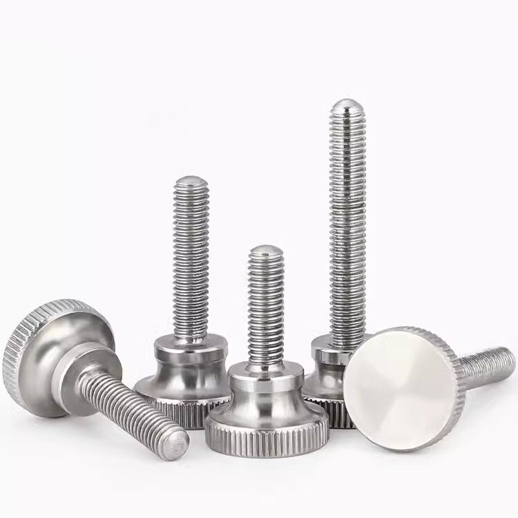 M3 M4 Thumb Screw High head knurled Bolts Stainless Steel Screws GB834 ...