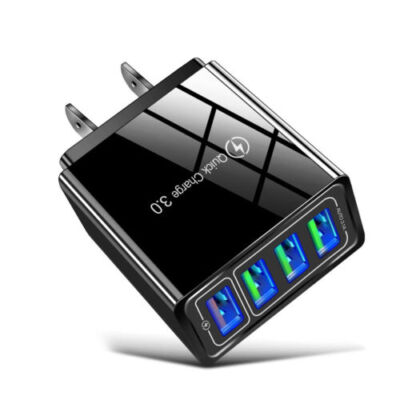 Q4 5.1A 4USB QC3.0 Fast Charging 4 Multi Port Mobile Phone Charger ...