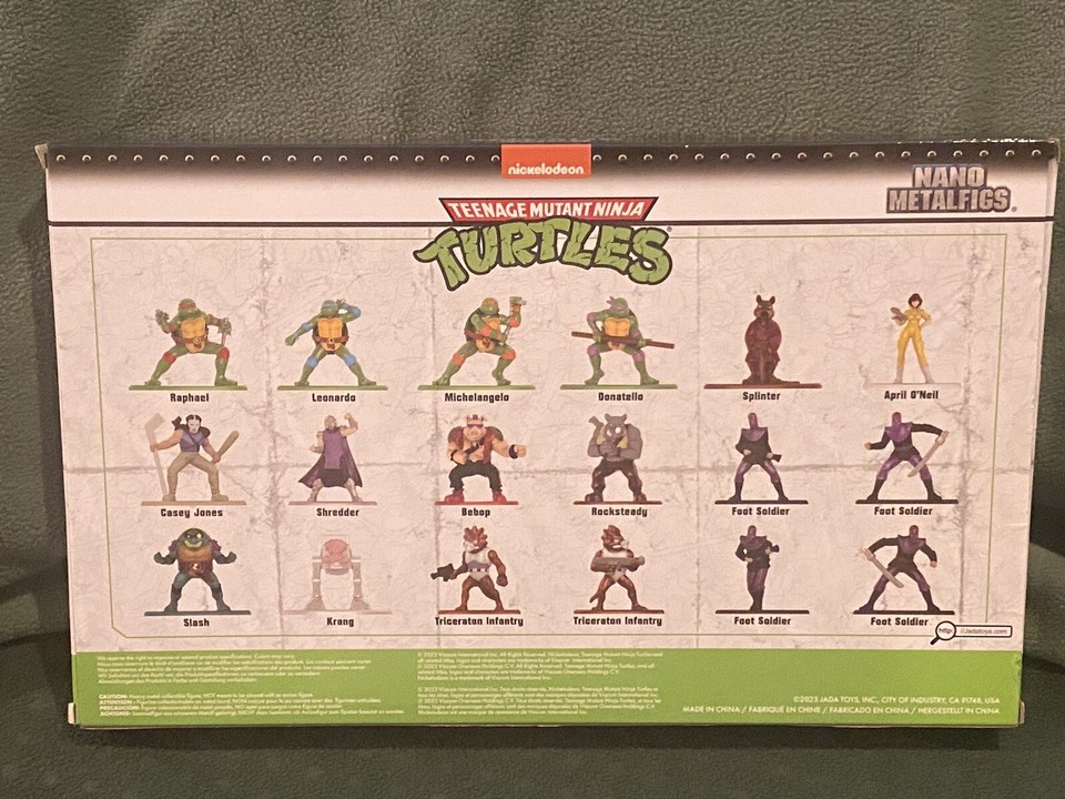 Nickelodeon Teenage Mutant Ninja Turtles TMNT Jada Nano Metalfigs 18 ...