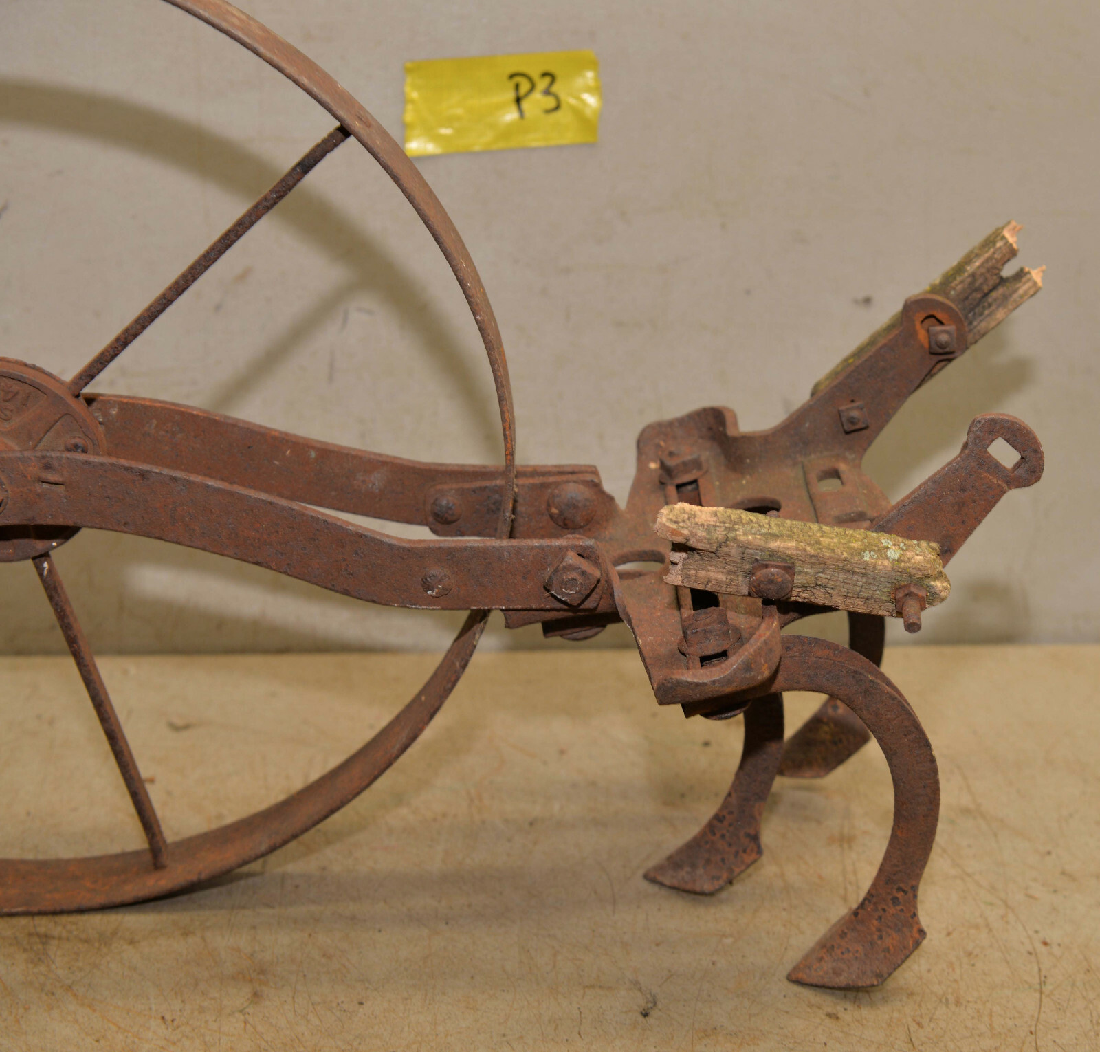 Vintage Planet Jr cultivator single wheel garden tool collectible farm ...