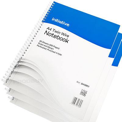 3 x Initiative A4 Lined Writing Pads 160 Page Notebooks Paper Memo ...