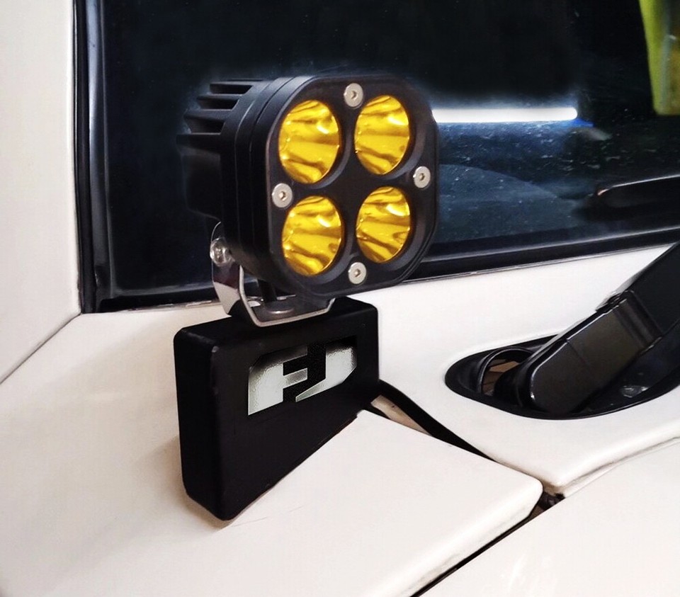 Yellow Round Shape LED Front Cowl Lights w/ Brackets For 07-14 Toyota ...