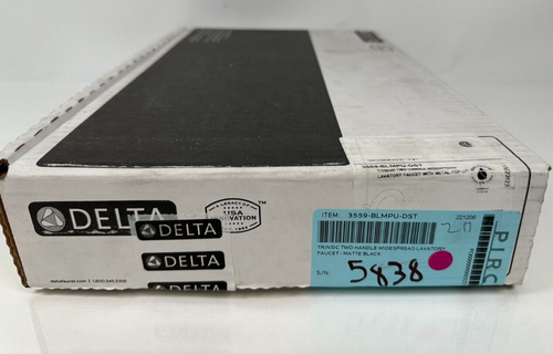 Delta 3559-BLMPU-DST Trinsic Two Handle Widespread Bathroom Faucet ...