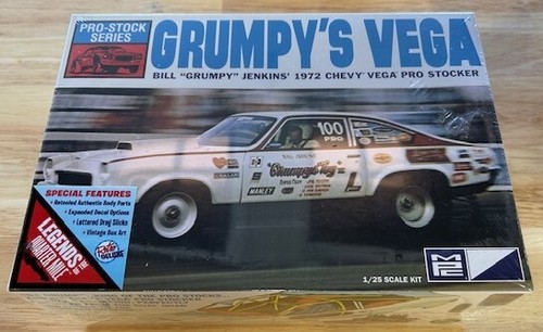 MPC BILL GRUMPY JENKINS CHEVY VEGA PRO SUPER STOCK 1/25 PLASTIC MODEL ...