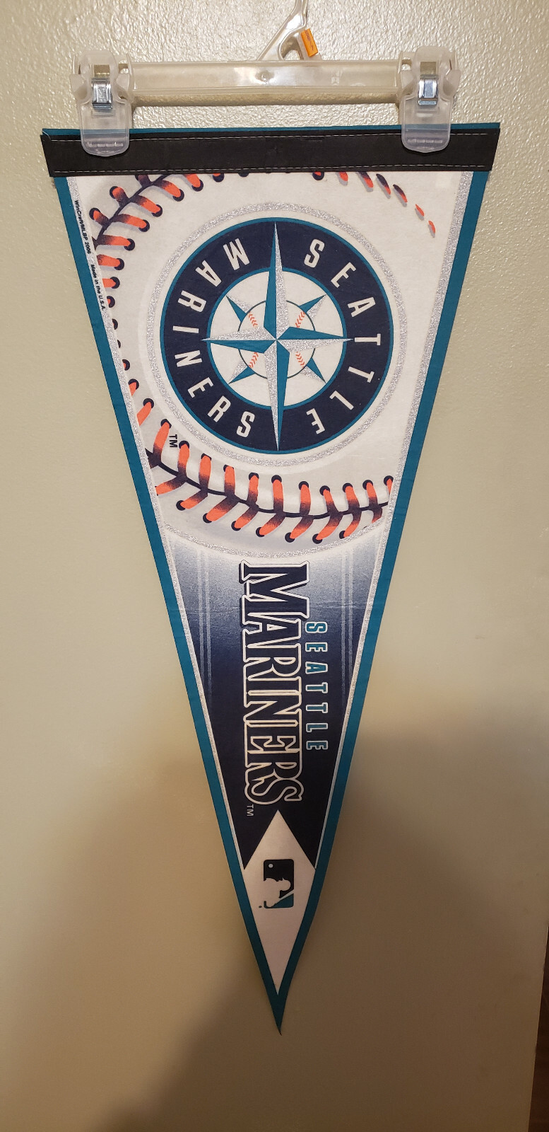 SEATTLE MARINERS PENNANT BASEBALL MLB VINTAGE FELT PENNANT 01/22/22 | eBay
