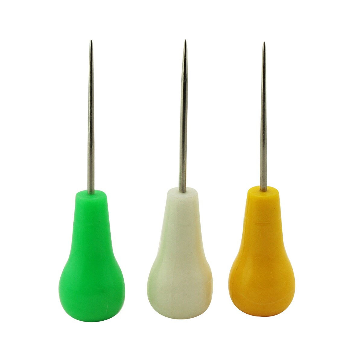 Set of 3 Plastic Handle Sewing Awl - Sharp Straight End Point | eBay