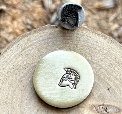 Spartan Helmet Metal Stamp Marking Greek Steel Die Impact Punch Stamp ...