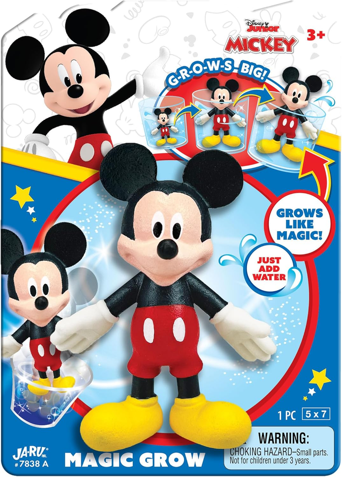 Disney Mickey Mouse Magic Grow Water Growing Toys (1 Mickey Pack) Water ...