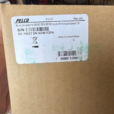Pelco PA101 Pole Adapter Mount, Brown, Pole Mount for EM1400 PM14 ...