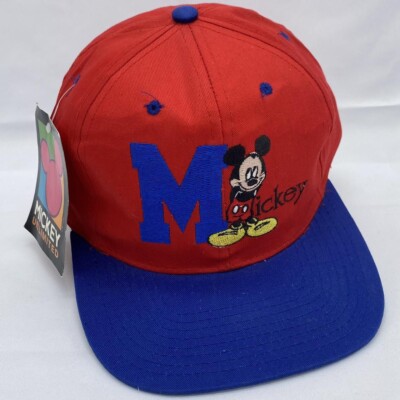 Vintage 90’s Mickey Mouse Red and Blue Snapback Hat | eBay