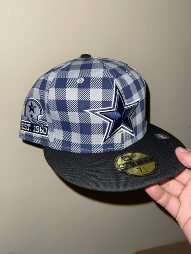 Dallas Cowboys New Era 59Fifty Plaid Est 1960 Patch Fitted Hat Size 7 1 ...