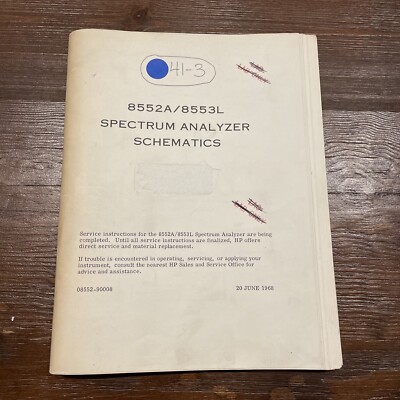 Manuals & Books - Operating Manual With Schematic