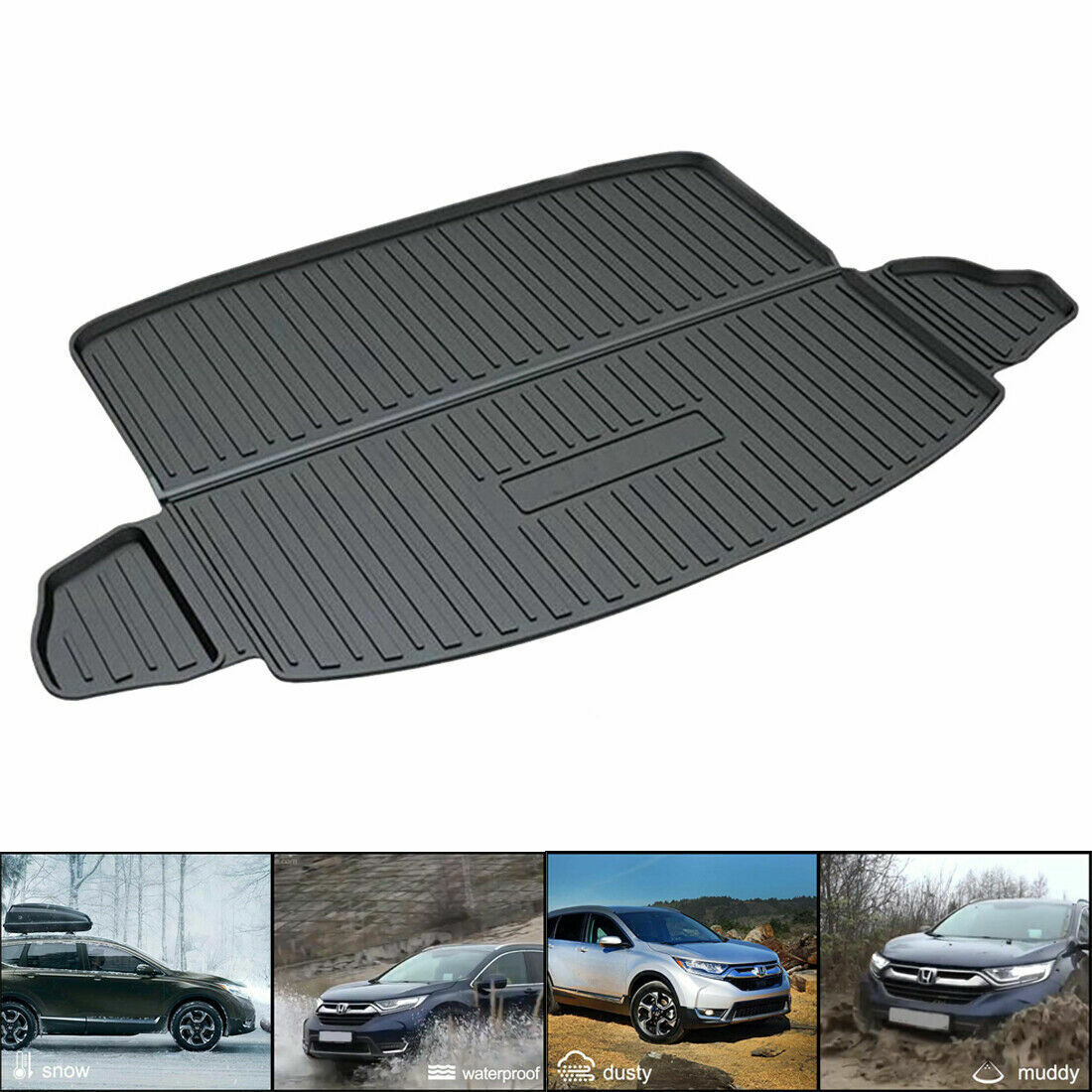 Heavy Duty Rear Cargo Liner Trunk Floor Mat for 2017-2021 Honda CRV Non ...