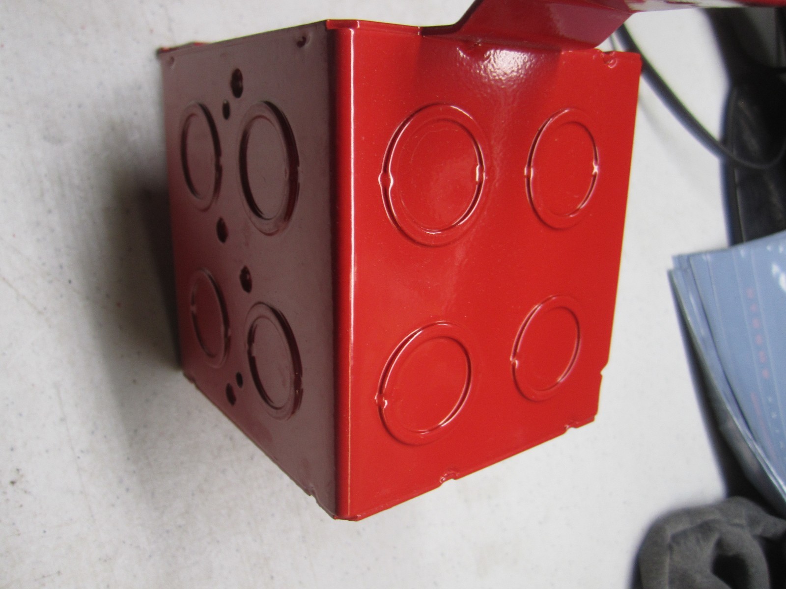 NEW BOX OF 10 Orbit 4SEDB-CKO-FB red fire box 4 Inch Square Box 3.5 ...