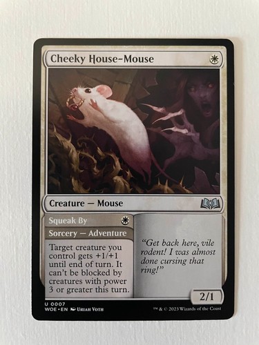 MTG Cheeky House-Mouse / MAGIC Wilds of Eldraine / Regular Uncommon ...