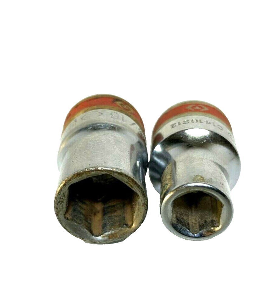 KT Pro Tools '2 - 1/2 in. Drive 6 Point Chrome Shallow Sockets 9/16 and ...