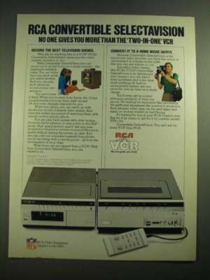 1982 RCA VFP-170 Convertible SelectaVision VCR Ad | eBay