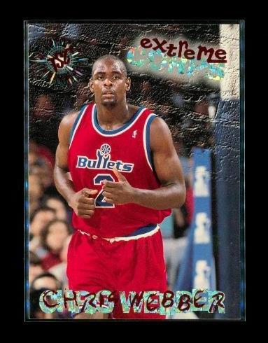 1994-95 TOPPS STADIUM EXTREME CORPS Basketball Card #129 CHRIS WEBBER ...