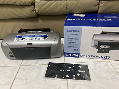 Epson Stylus R220 Digital Photo Inkjet CD DVD Printer with Cables ...