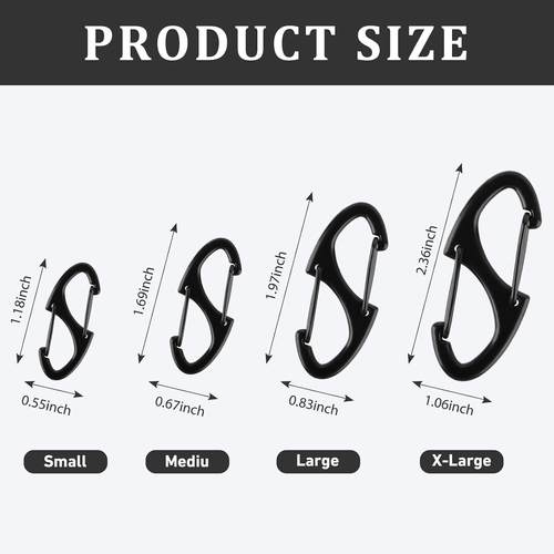 Zipper Clips Anti Theft, 20 Pcs Zipper Pull Locks for Backpacks, Double ...