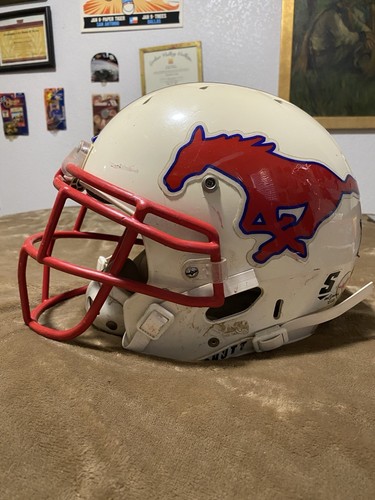 SMU Mustangs #73 Season 2010 Schutt NCAA Football Helmet Size XL | eBay