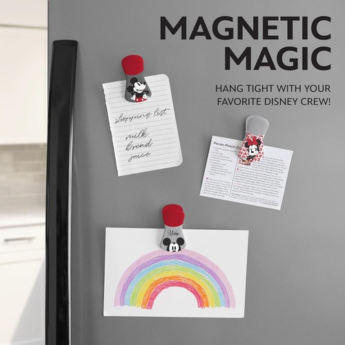 Disney Magnetic Chip Clips – Set of 6 Bag Small, Mickey & Minnie Mouse ...