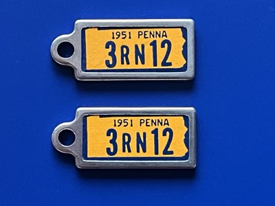 Pennsylvania License Plate 1951 Disabled American Veterans DAV Tag ...