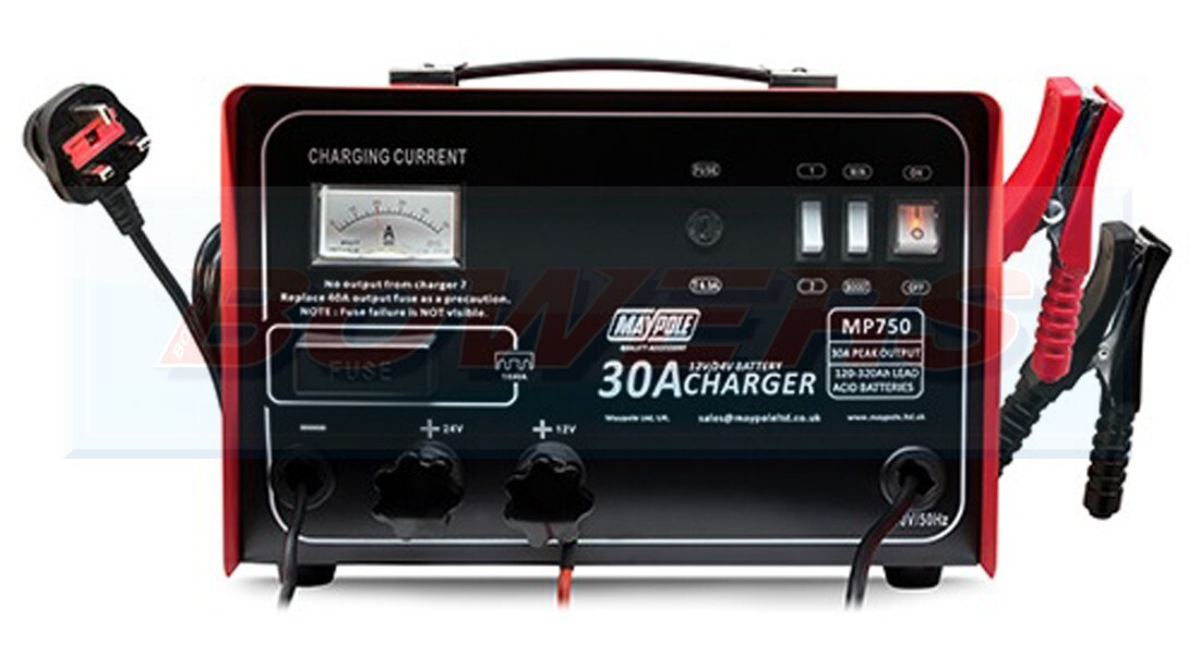 Heavy Duty 12v/24v Volt 30A Amp Metal Cased Car/Truck Commercial ...